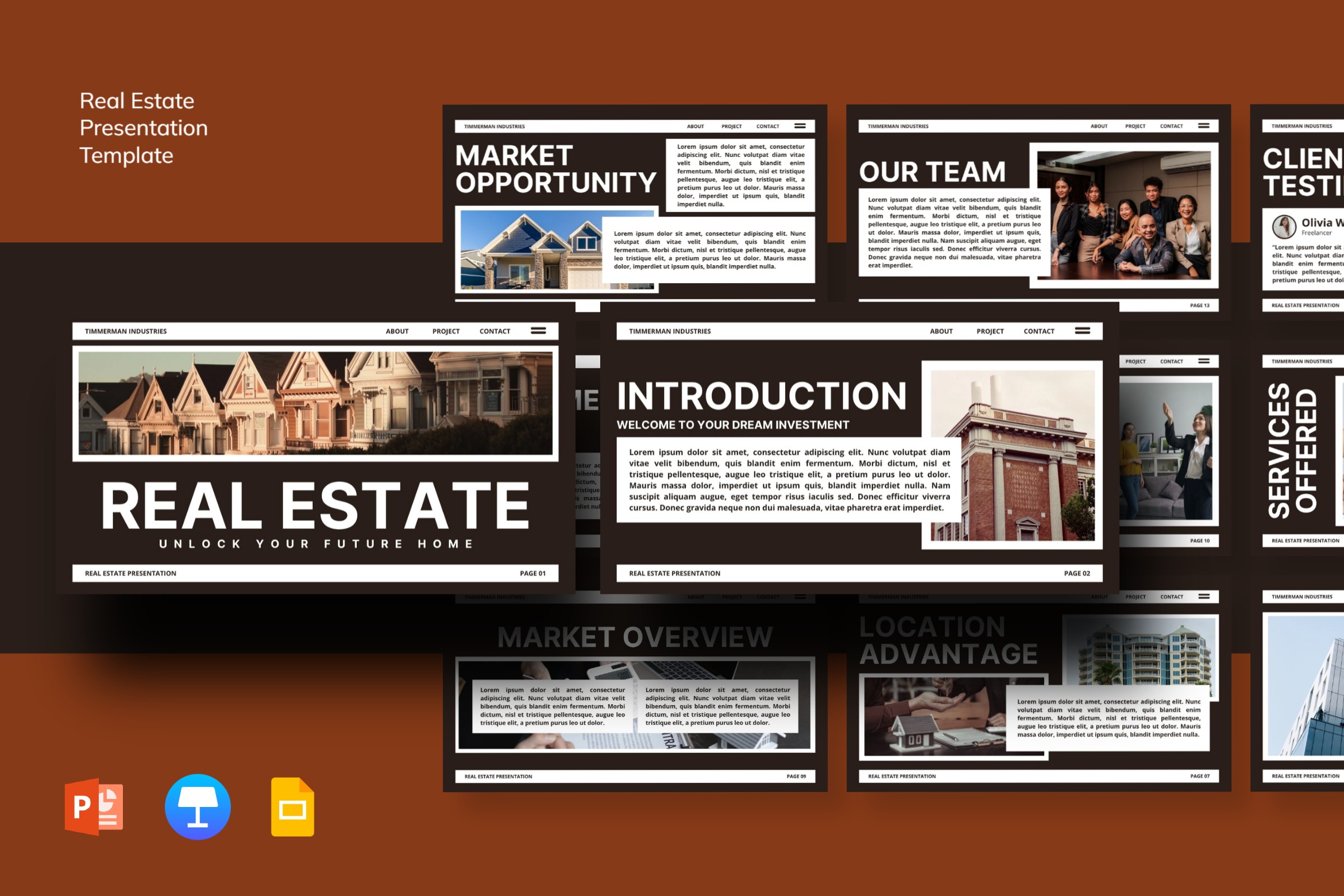 Real Estate Presentation Template - Graphicted